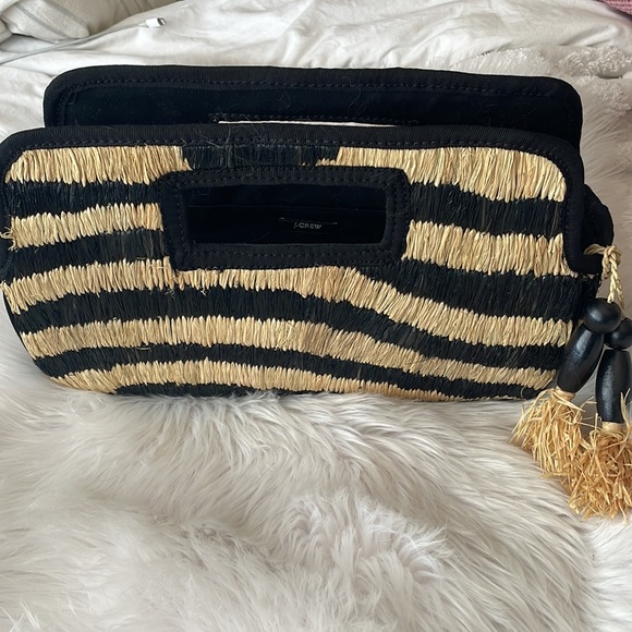 J. Crew | Bags | Jcrew Raffia Clutch | Poshmark